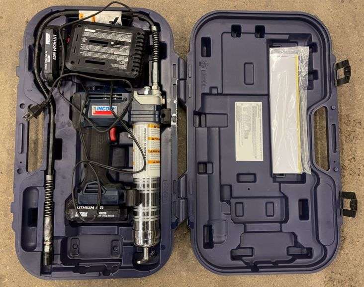 Lincoln PowerLuber 20V Lithium-Ion Grease Gun Kit - Kraft Auction ...