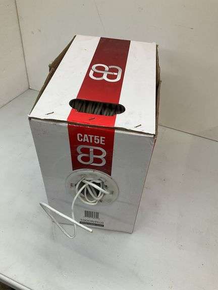 Box of Cat 5e cable - Key City Online Auctions Inc.
