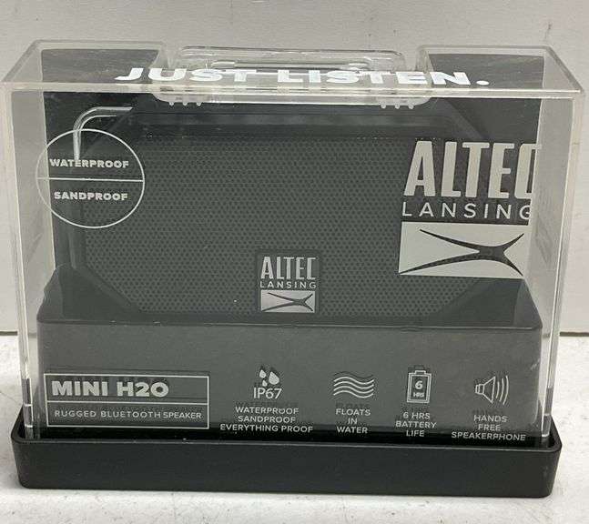 Mini H2O rugged Bluetooth speaker, waterproof, sandproof, floats in ...