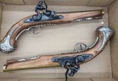 Pair of Replica Flintlock Pistol (non-gun) - Kramer Auction LLC