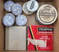 box of various Primers & Percussion Caps - Kramer Auction LLC