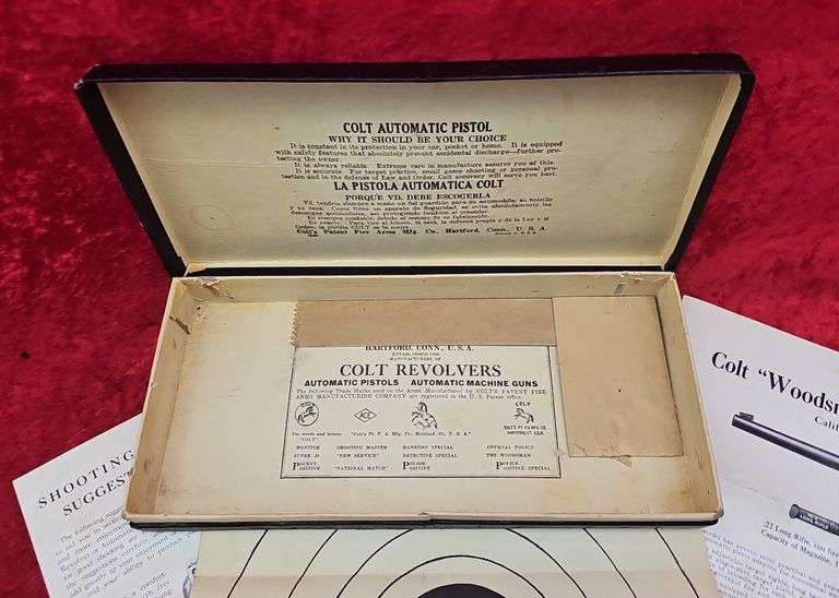Early Colt Woodsman Target Pistol w/Box - Kramer Auction LLC