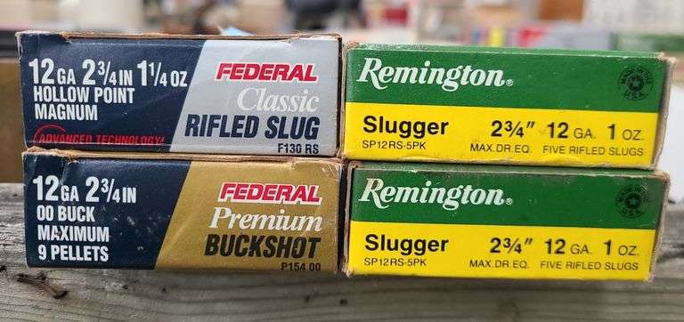 20 rds of 12 ga Slugs - Kramer Auction LLC