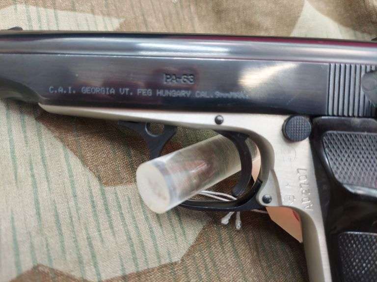 Hungarian Model PA-63 9mm Makarov Pistol - Kramer Auction LLC