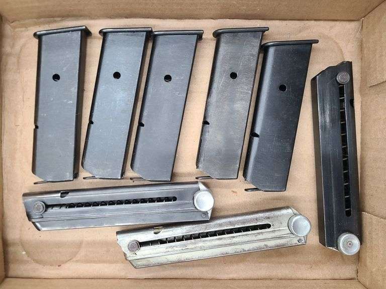 box of Luger & Tokarev(?) Magazines - Kramer Auction LLC