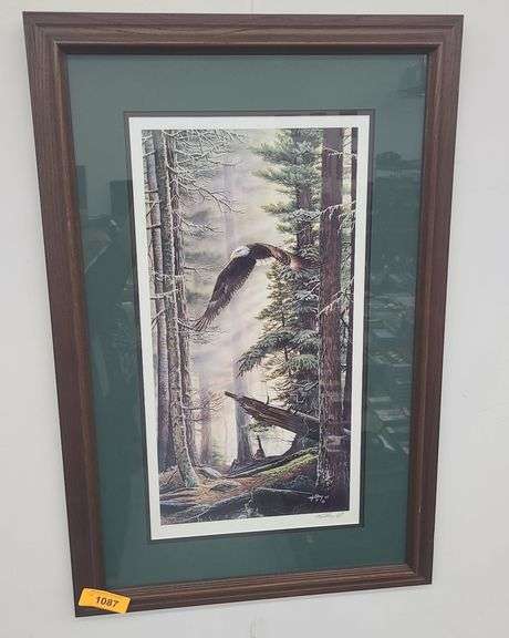 Eagle & Wolf signed & numbered Kelley Prints - Kramer Auction LLC