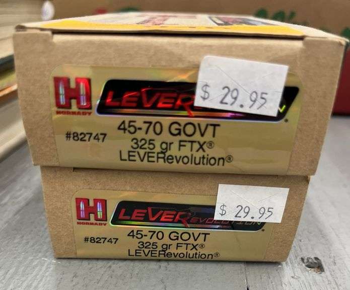 40 rds of Hornady Leverevolution 45-70 Ammo - Kramer Auction LLC
