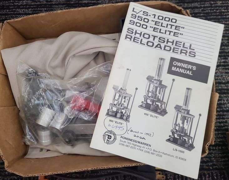 PONSNESS/WARREN 900 Elite Reloading Press - Kramer Auction LLC
