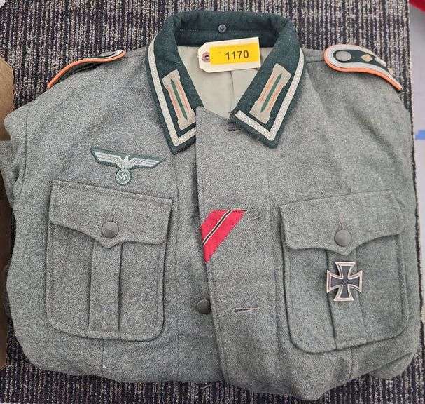 WWII German Army Tunic w/Iron Cross - Kramer Auction LLC