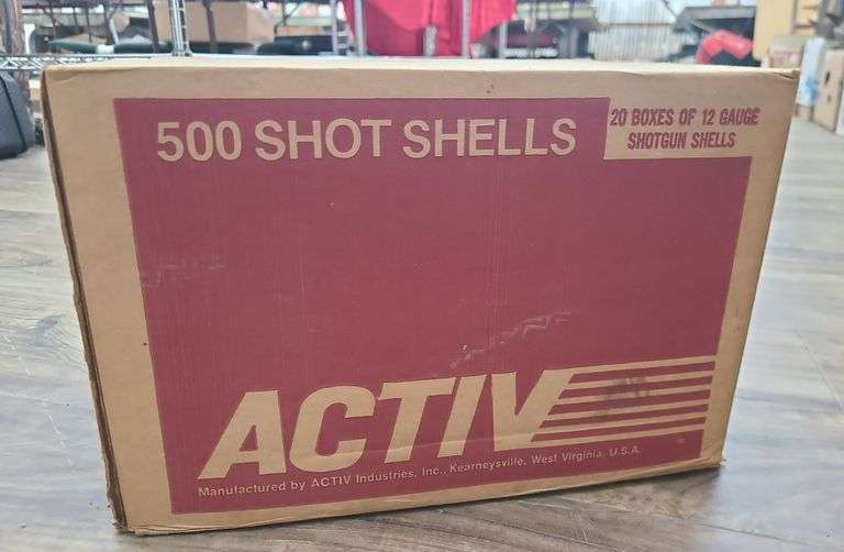 500 ct of 12 ga. ACTIVE Target Loads - Kramer Auction LLC
