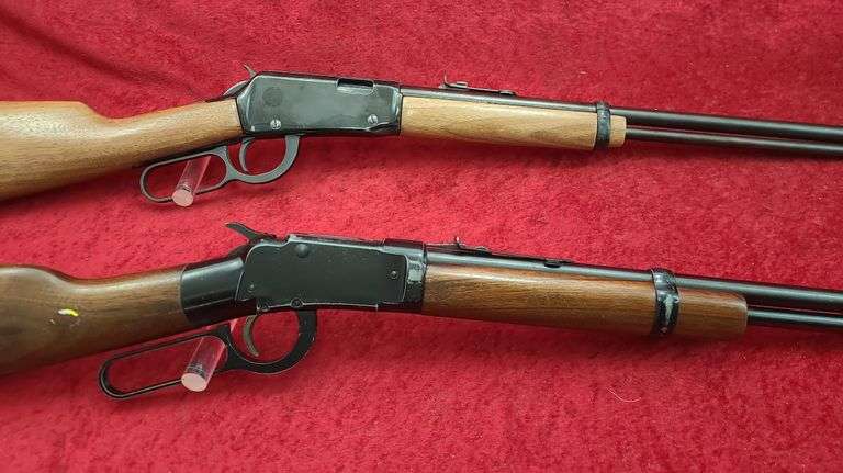 Pair of Ithaca Lever Action 22 cal Rifles - Kramer Auction LLC