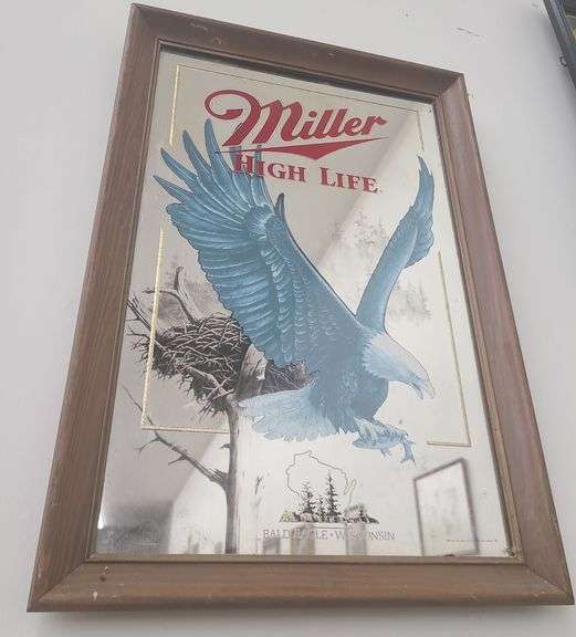pair of Miller High Life Beer Mirrors - Kramer Auction LLC