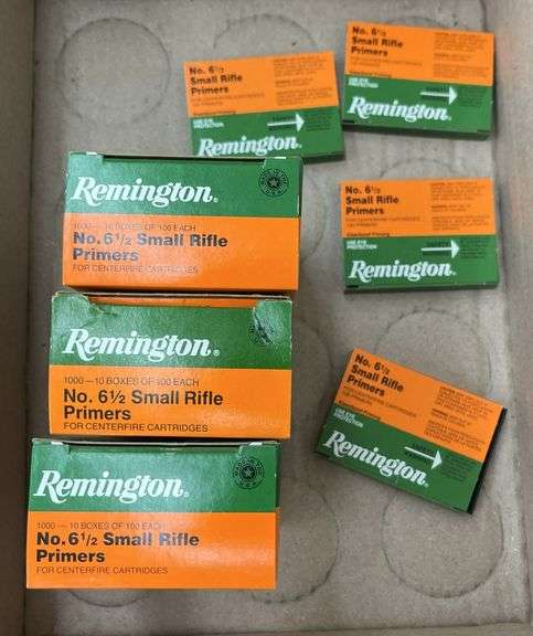 3,300+ ct of Remington No 6 1/2 Small Rifle Primers - Kramer Auction LLC