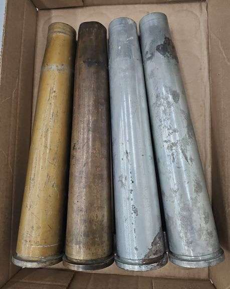 lot of 4 40mm Artillery Shells - Kramer Auction LLC