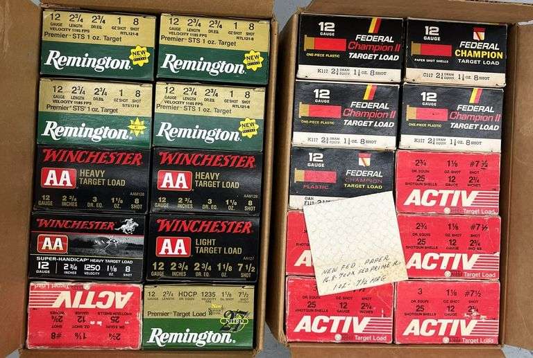 500 ct of mixed 12 ga Target Loads - Kramer Auction LLC