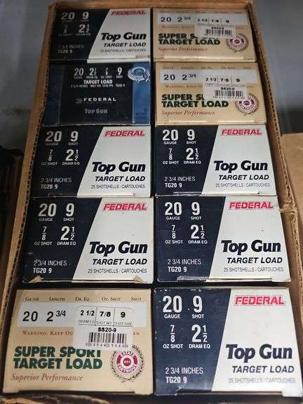 500 ct of mixed 20 ga Target Loads - Kramer Auction LLC
