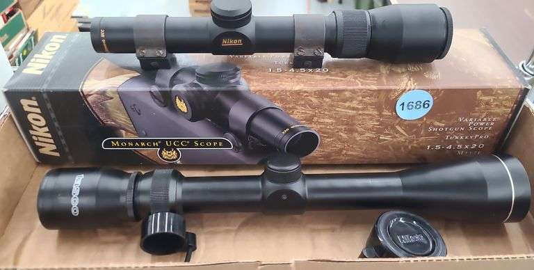 Nikon 1.5-4x5 Turkey Pro Shotgun Scope & other scope Pair - Kramer ...