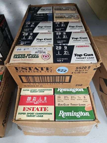 500 ct of mixed 20 ga Target Loads - Kramer Auction LLC