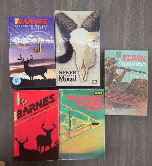 lot of Barnes & Speer Reloading Manuals - Kramer Auction LLC