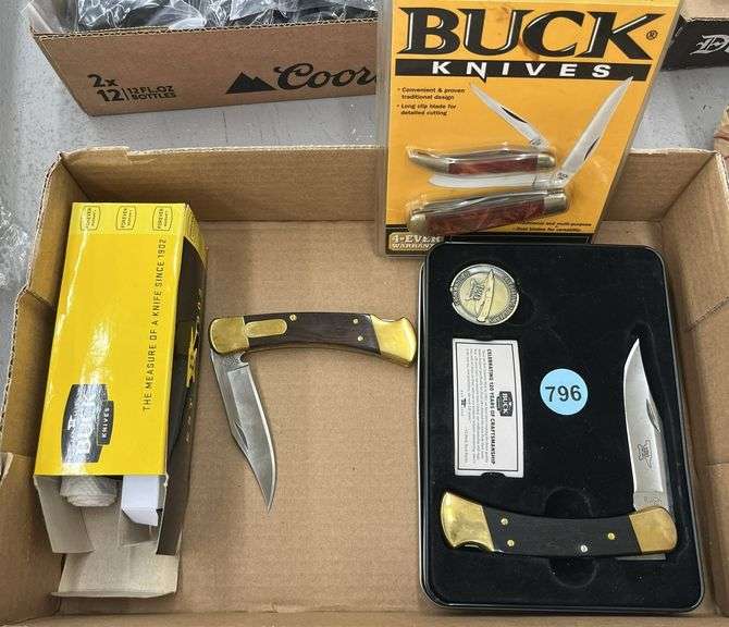 3 new in package Buck Knife sets - Kramer Auction LLC