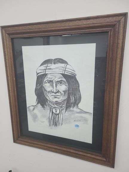Geronimo Framed Print - Kramer Auction LLC