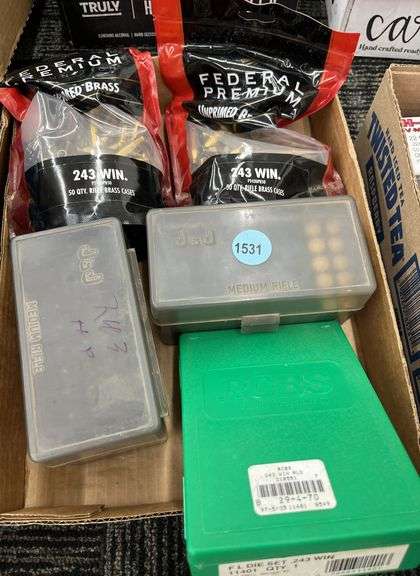 243 cal Reloading Lot - Kramer Auction LLC