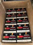 500 rd case of new Federal 12 ga Target Loads - Kramer Auction LLC