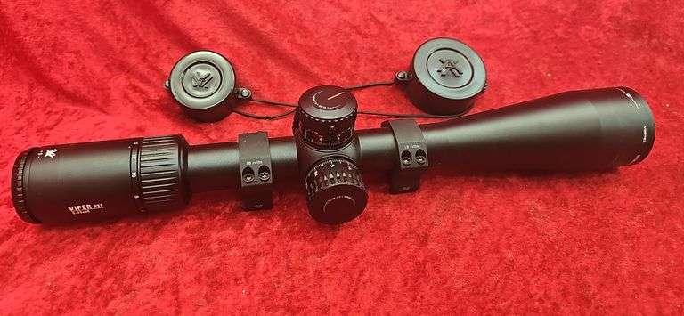 Vortex Viper PST 5-25x50 Rifle Scope w/scope rings - Kramer Auction LLC