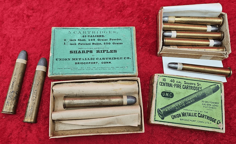 lot of Original Sharps Rifle Ammo - Kramer Auction LLC