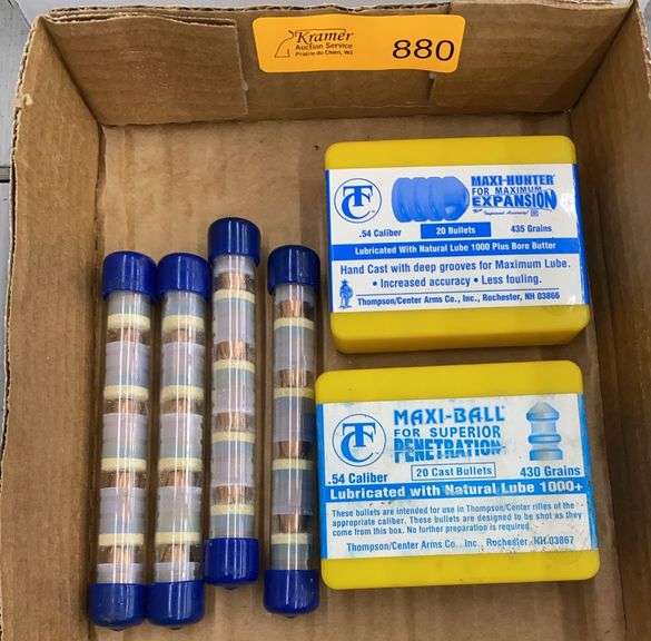 50 and 54 Cal. Bullets - Kramer Auction LLC