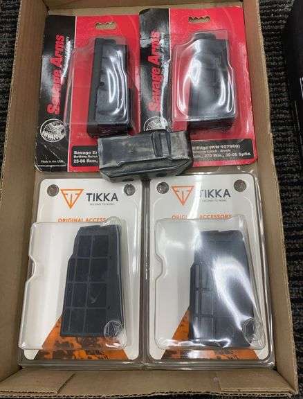 Lot of Savage and Tikka Rifle Magazines - Kramer Auction LLC