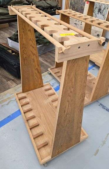 16 Gun Rolling Rifle Rack - Kramer Auction LLC