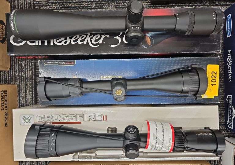 lot of 3 Nikon, Pentax & Vortex Rifle scopes - Kramer Auction LLC
