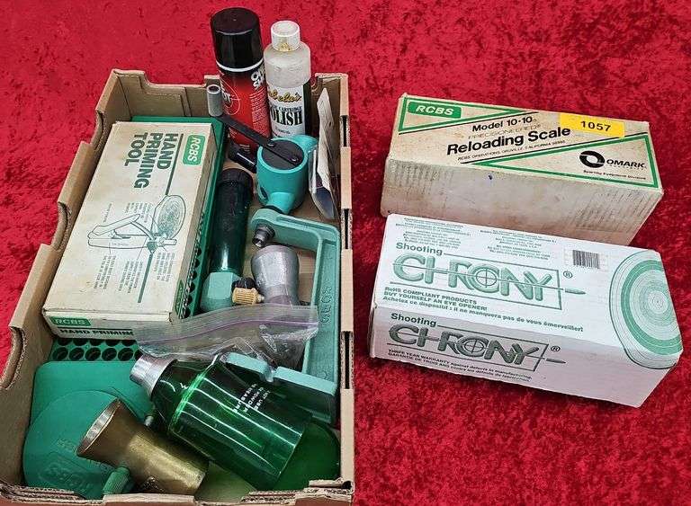 large lot of RCBS Reloading Equipment w/Chronograph - Kramer Auction LLC
