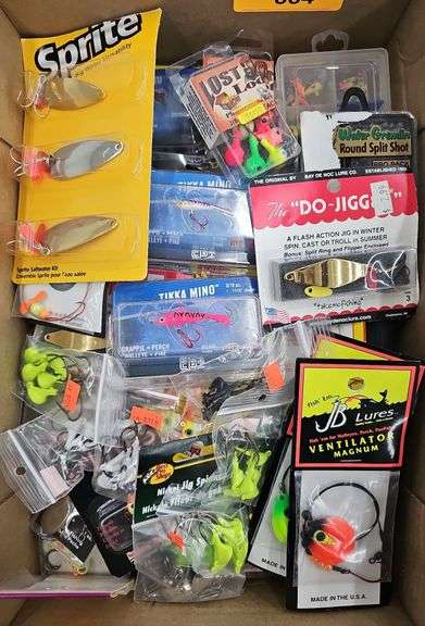 large flat of New Fishing Lures - Kramer Auction LLC
