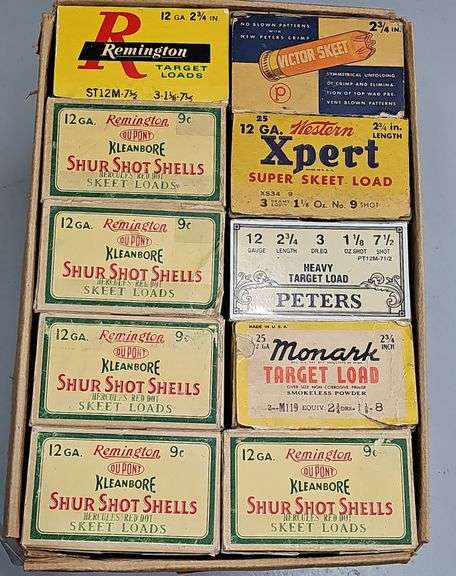 500 rd case of vintage 12 ga. Target Loads - Kramer Auction LLC