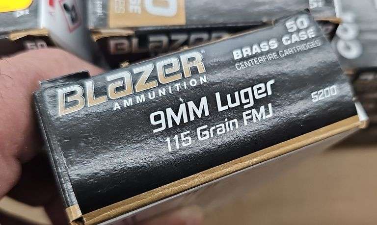 900 rds of CCI 9mm Luger Ammo - Kramer Auction LLC