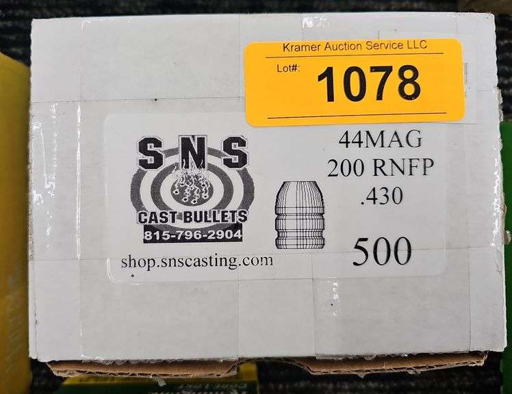 500 ct of 44 Mag Reloading Bullets - Kramer Auction LLC
