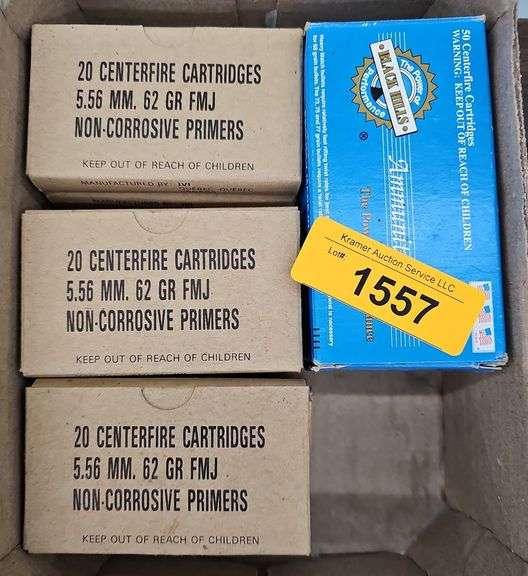 200 ct of mixed 223 cal. Ammo - Kramer Auction LLC