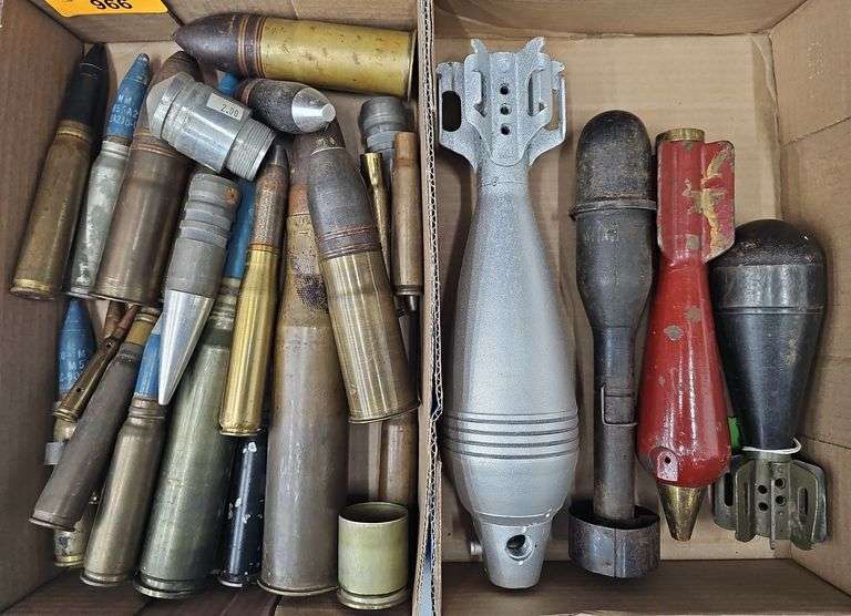 2 flats of Dummy Bombs & Shells - Kramer Auction LLC