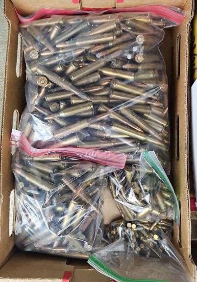 5 boxes of assorted/misc. Ammo, Brass & Reloads - Kramer Auction LLC