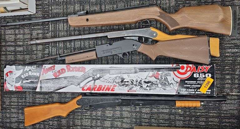lot of 5 Air Rifles - one is NIB Daisy - Kramer Auction LLC