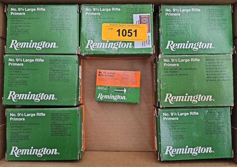 approx. 7,000+ Remington No. 9 1/2 Large Rifle Primers - Kramer Auction LLC