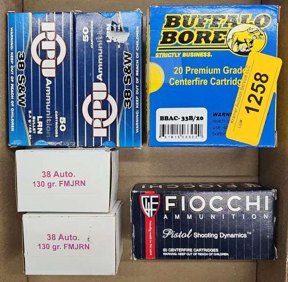 38 cal. Ammo Lot - Kramer Auction LLC
