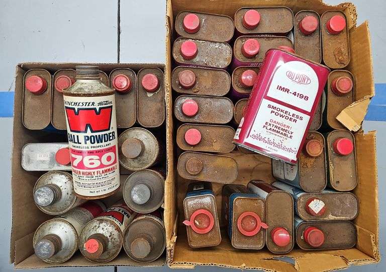 2 boxes of older Winchester & IMR Reloading Powder - Kramer Auction LLC