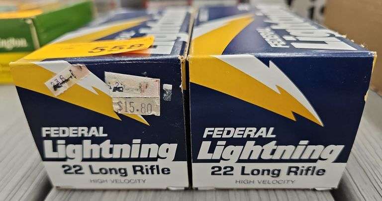 2 bricks of Federal Lightning 22LR Ammo - Kramer Auction LLC