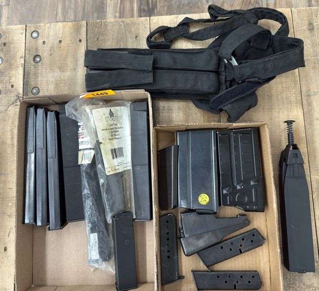 2 flats of various Sub Gun & other Magazines - Kramer Auction LLC