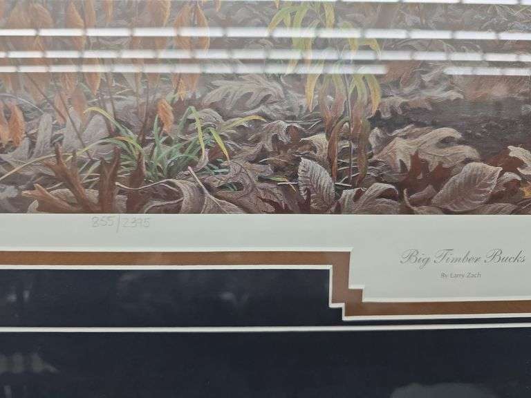 Larry Zach Big Timer Bucks Print - Kramer Auction LLC