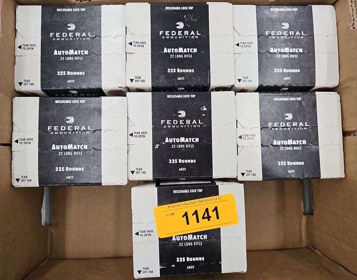 7 Federal 325 rds 22LR Bricks - Kramer Auction LLC