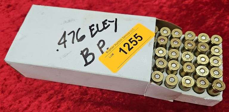 50 rds of 476 ELEY Revolver Ammo - Kramer Auction LLC